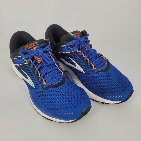 Brooks | Shoes | Brooks Launch 5 Blue Athletic Running Comfort Shoes ...